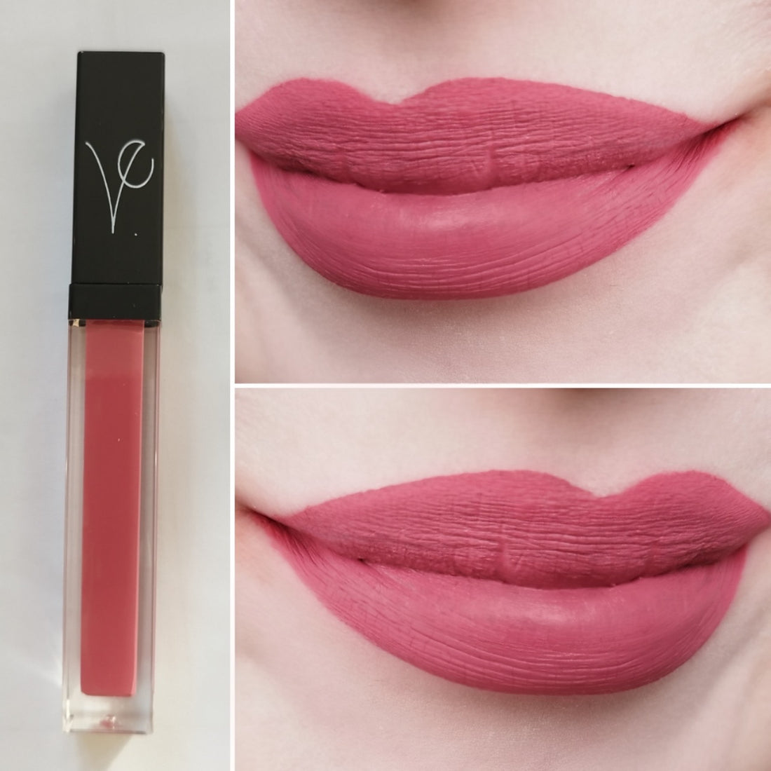 Venus Dusky Rose Pink Matte Lipstick | Gothic Makeup | VE Cosmetics