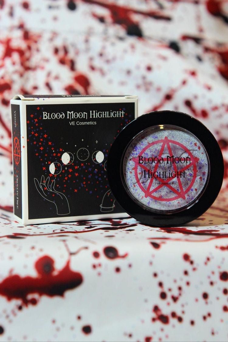 Blood Moon Highlighter - gothic rich shimmering highlight – VE Cosmetics